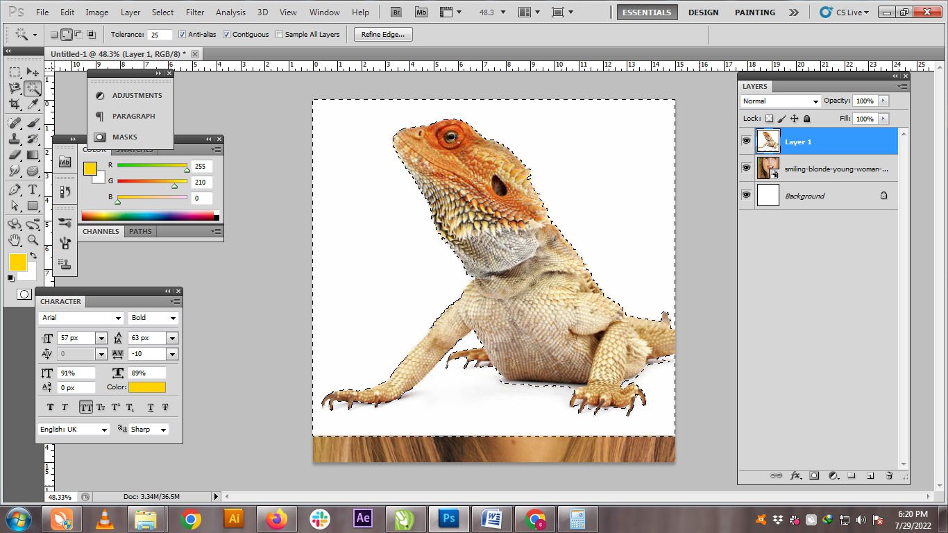 How to Draw Lizard Tongue in Photoshop | Tu-Torial.com